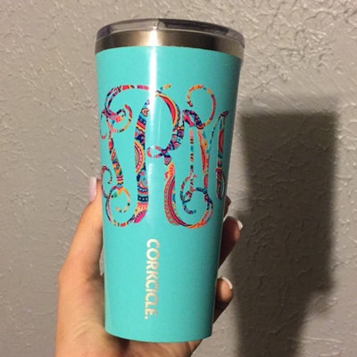 Paisley Monogram Decal, Car Decal, Vinyl Decal, Tumbler Decal, Laptop ...
