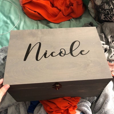Engraved Name Box Personalised Wooden Box Keepsake Memory - Etsy