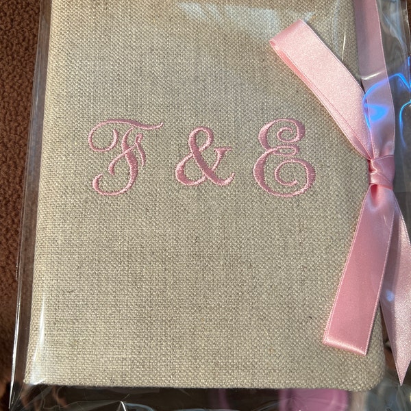 Personalized Photo Album ~ Wedding Photo Album ~ Monogrammed Photo ...