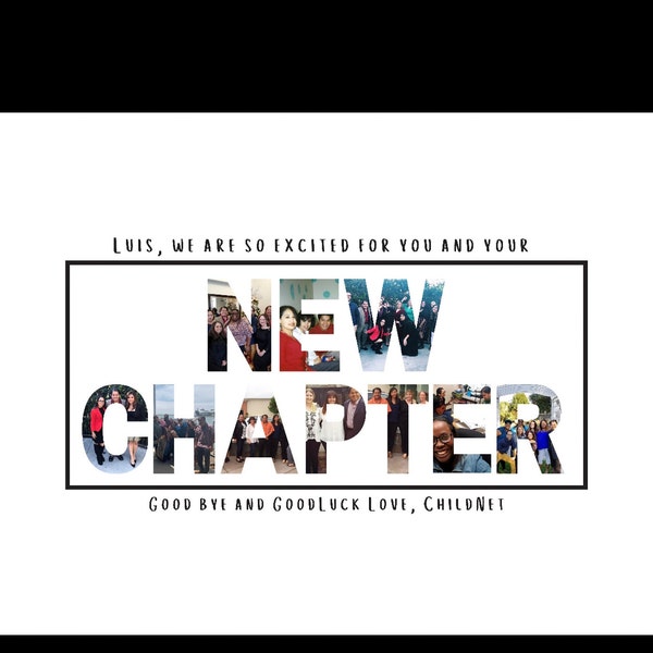 Goodbye Card - New Chapter - Farewell Guestbook - Personalized Goodbye ...