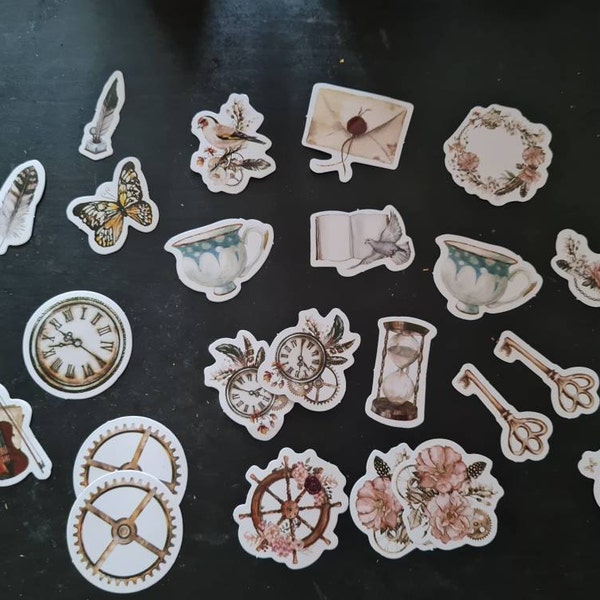 Vintage Stickers • Journal Stickers • Planner Stickers • Scrapbook ...