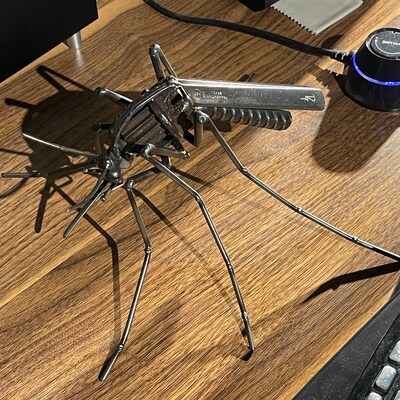 Angry Angler, Scrap Metal Sculpture - Etsy