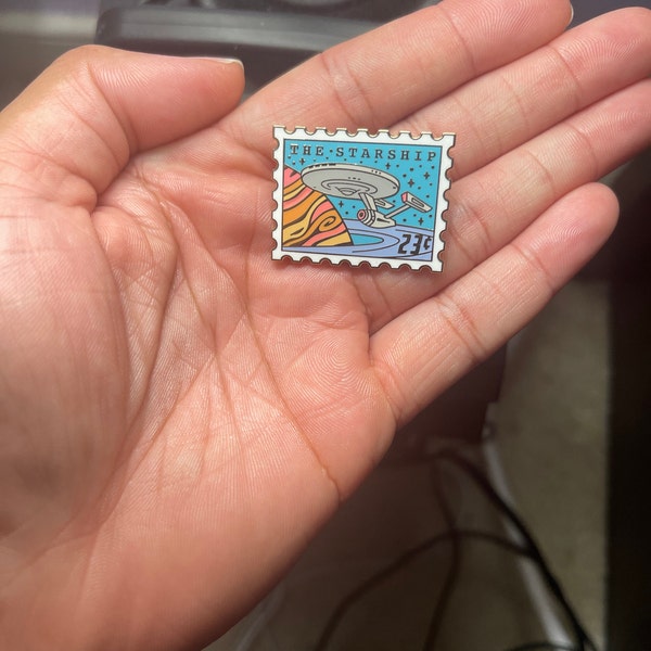 The Starship Enamel Pin Galaxy Pin Space Pin Stamp Enamel Pin Book Pins ...