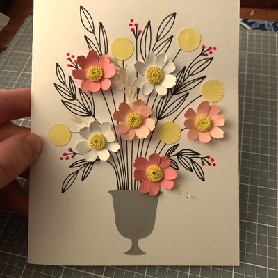 Cosmos 3D Paper Flower Template & Tutorial SVG Template for - Etsy