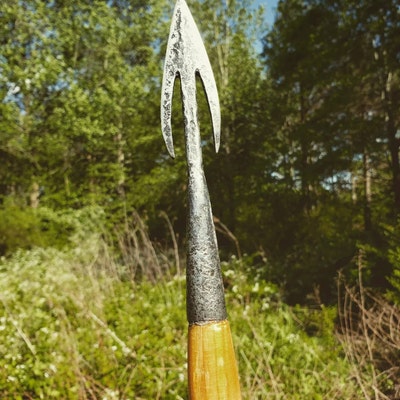 Hand Forged Arrowhead, Viking Arrowhead, Medieval Replica, Leaf-shaped ...