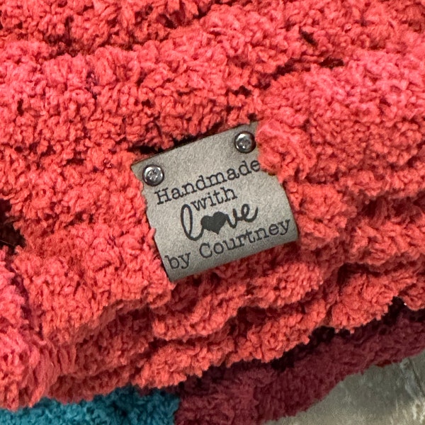 Custom Tags for Handmade Items, Faux Leather Hat Tags, Tags for Knit ...
