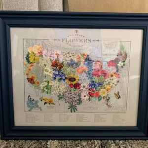 USA State Flowers 1000 Piece Puzzle by Wendy Gold | Etsy
