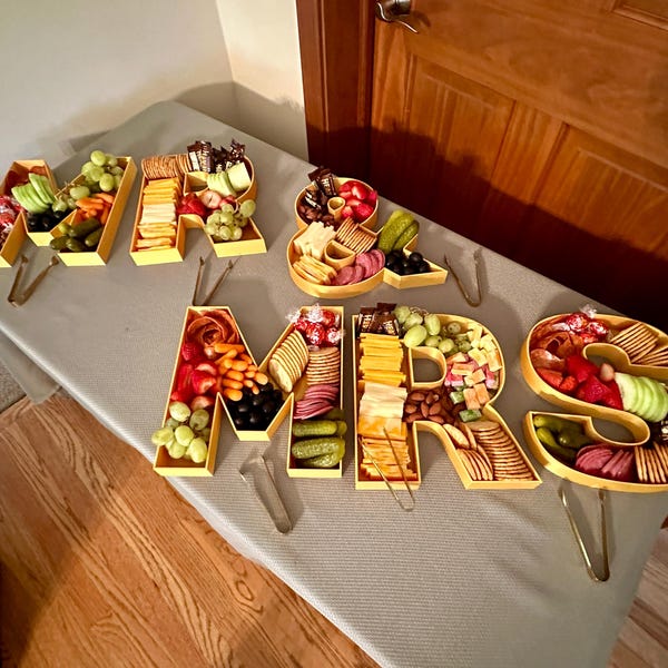 Custom Colored Reusable Fillable Letters Numbers Boxes Trays for ...