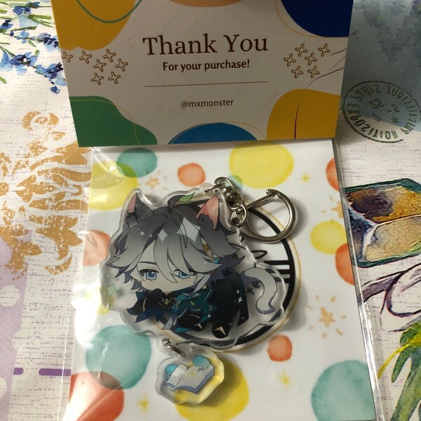 Genshin Impact Advent Calendar Mysterybox Keychain Badge Pin Jewelry ...