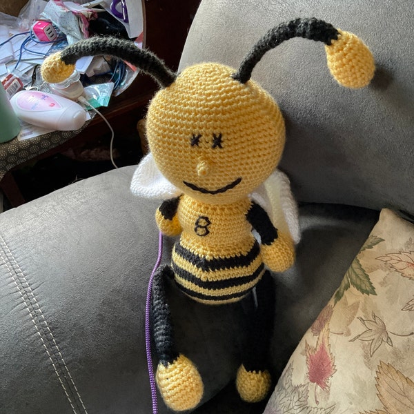 Easy Pattern Crochet Bee With Long Legs Bumblebee Amigurumi Pattern PDF ...