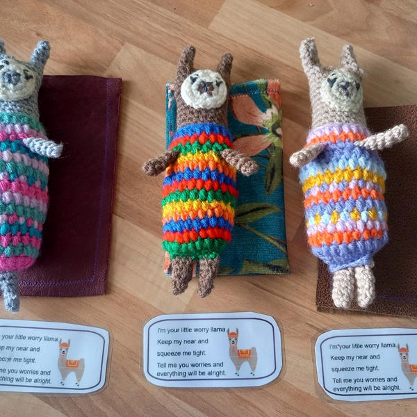 Worry Llama Crochet Pattern: Amigurumi Anxiety Doll (PDF Download) - Etsy