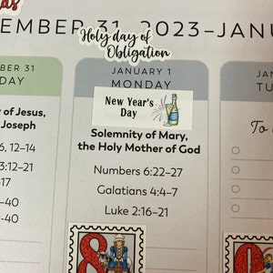 Our Lady of the Rosary Icon Stickers Marian Feast Day Sticker Sheets ...