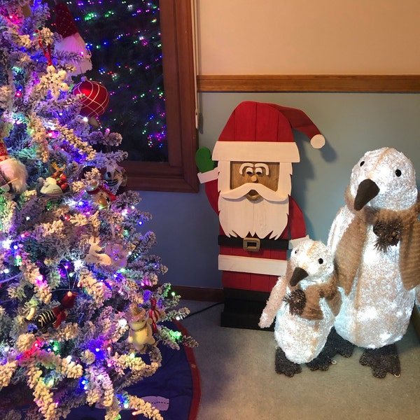 Wooden Santa, Santa, Pallet Santa, Christmas Decor, Christmas ...