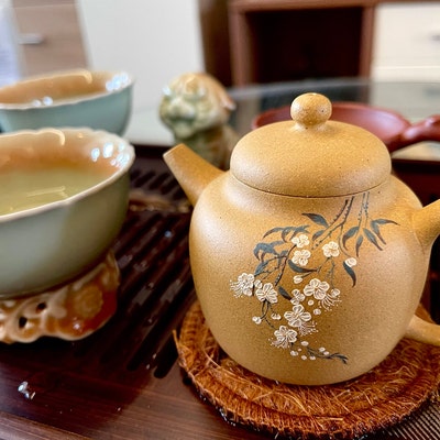 110cc Chinese Yixing Handmade Zisha Duan Clay Teapot ming Ya Si Fang ...