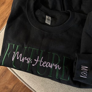 Future Mrs Sweatshirt-mrs Sweatshirt-bride Sweatshirt-embroidered ...