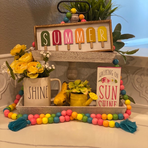 Summer Wood Signs, Watermelon Signs, Lemon Signs, Ice Cream Decor ...