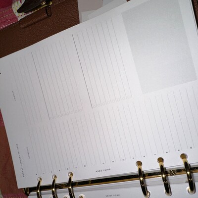 Lined Notes PRINTED Planner Inserts & Agenda Refill Pocket / Personal ...
