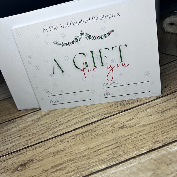 Personalised A6 Gift Vouchers | A6 Gift Certificates | Gift Vouchers ...