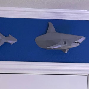 3D Shark Wall Decor Swimming on the Wall.the Shark is Visiting Your ...