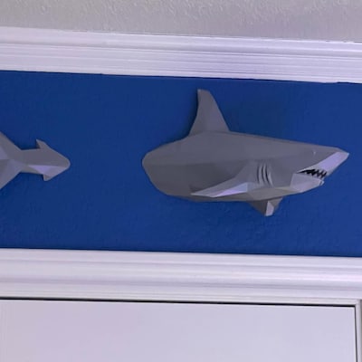 3D Shark Wall Decor Swimming on the Wall.the Shark is Visiting Your ...