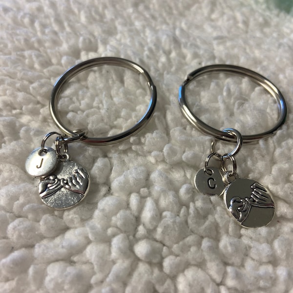 Pinky Swear 2 Keychains for Best Friends, Pinky Promise Key Chain Pair ...
