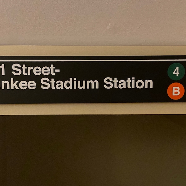 161 Street- Yankee Stadium Station - New York City Subway Sign - Wood ...