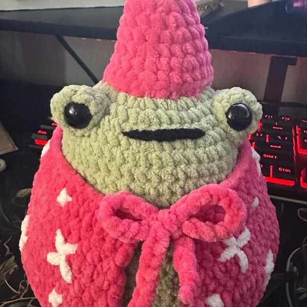 Jumbo Wizard Frog Crochet Pattern / Chunky Crochet Wizard Mage / US PDF ...