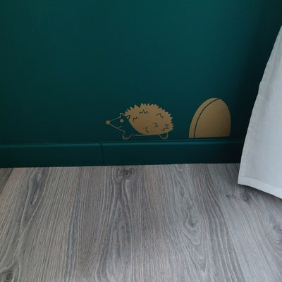 Hedgehog Vinyl Decal Animal Wall Decal Cute Hedgehog Wall - Etsy