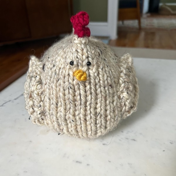 Poppy the Chicken Knitting Pattern ORIGINAL, Knit Chicken Pattern ...