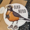 Bird Nerd Vinyl Sticker. Birding Bumper Sticker. Bird Lover Water ...