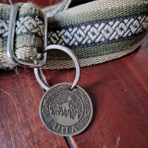 Custom Engraved Viking-style Stainless Steel Pet ID Tag - Etsy