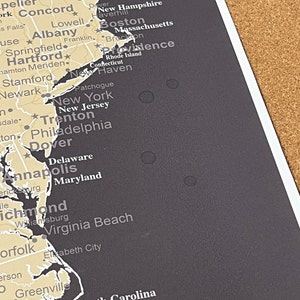 USA Push Pin Map With Frame & 50 Push Pins, Road Trip Map, Travel Map ...