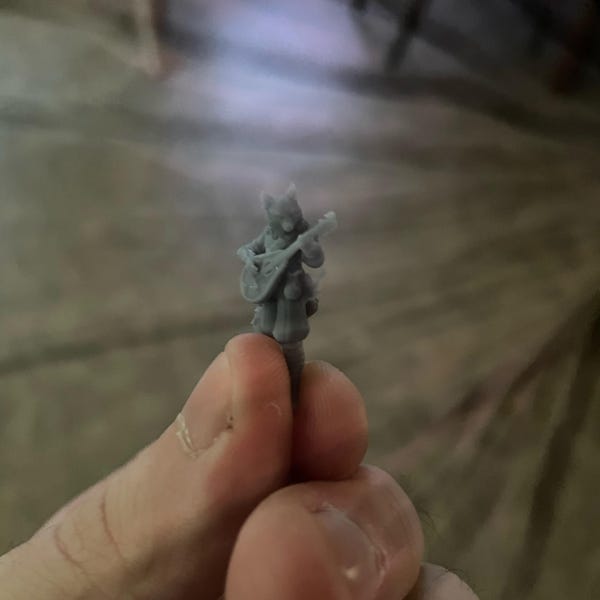 Female Orc Crushing Watermelon Bae Victis 28mm 32mm D&D Resin Miniature ...