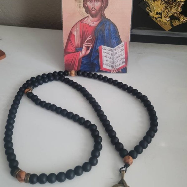 Orthodox Prayer Rope, Chotki, Komboskini, Rosary, Natural White Jade ...