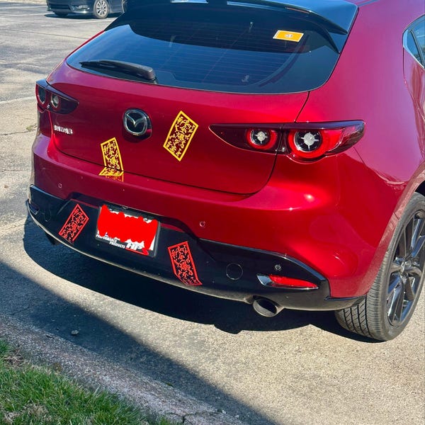 Reflective + Anime Explosive Tags Paperbomb Decals STYLE 1 Oil Slick ...