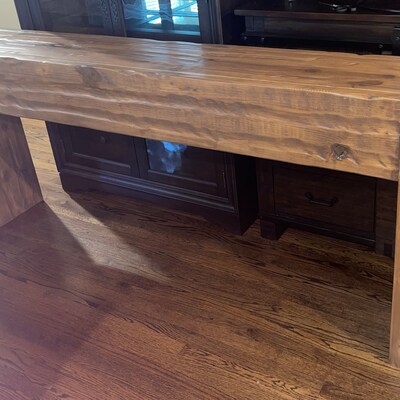 Modern Rustic Console Table - Etsy