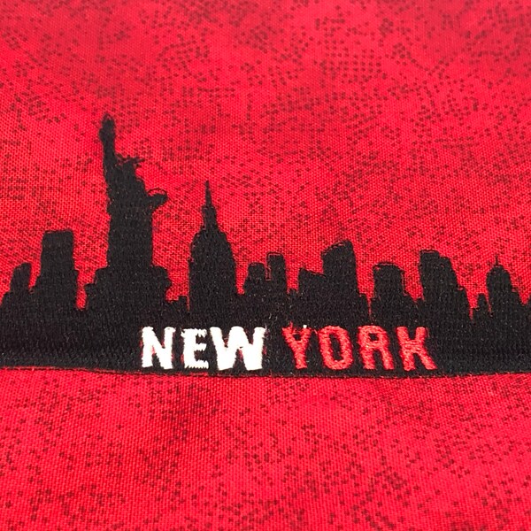 SET of 2 Designs. City Machine Embroidery Designs, NEW YORK Machine ...