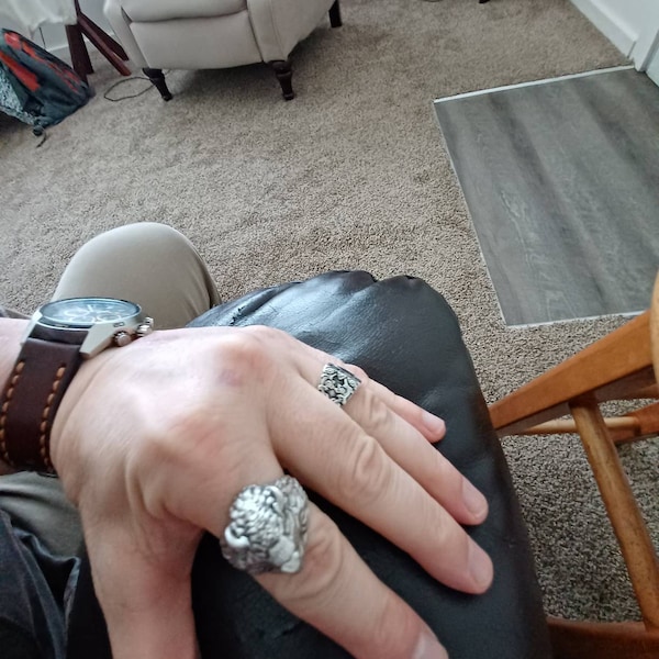 Solid Silver Wild Buffalo Ring, American Buffalo Rings, Gift for Men ...