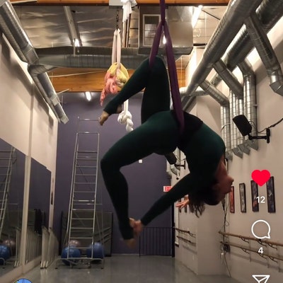 Aerial Costume Yoga Jumpsuit Woman Yoga Bodysuit Dance Unitard Costume ...