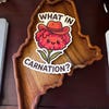 Funny “what in Carnation?” Cowboy Flower Sticker – Cute Western Pun ...