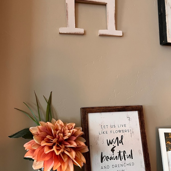 Spring Wood Sign, Farmhouse Spring Sign, Live Like Flowers Sign, Spring ...