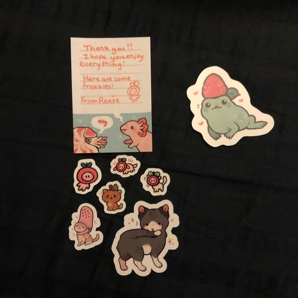 Raspberry Hat Frog Sticker / Fruit Frog Sticker / Toad Sticker / Cute ...