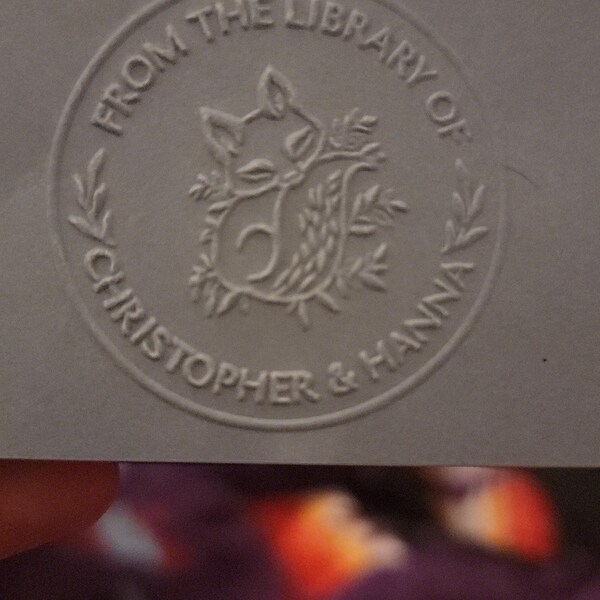 From the Library of Book Embosser, Custom Embosser Stamp, Personalized ...
