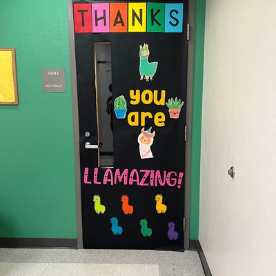 LLAMA LLAMAZING Teacher Appreciation Day Kit School Door Decor ...