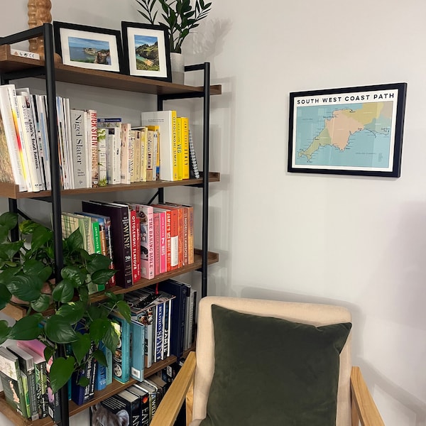 Wainwright's Coast to Coast Walk Art Print: Coast to Coast Map Print ...