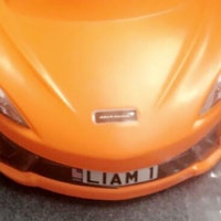 Childrens Personalised Kids Number Plate Sticker Ride on Toy Cars ...
