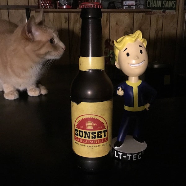 Sunset Sarsaparilla Root Beer Glass Bottle Prop - Etsy