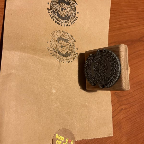 Custom BOOK STAMP With Name Ex Libris Custom LIBRARY Rubber Stamp ...