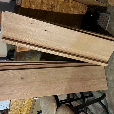 White Oak Builder Grade Stair Treads Unfinish Can Be Finished - Etsy