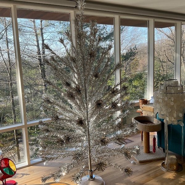 Aluminum Taper Tree, Small Aluminum Christmas Tree, Vintage Aluminum ...